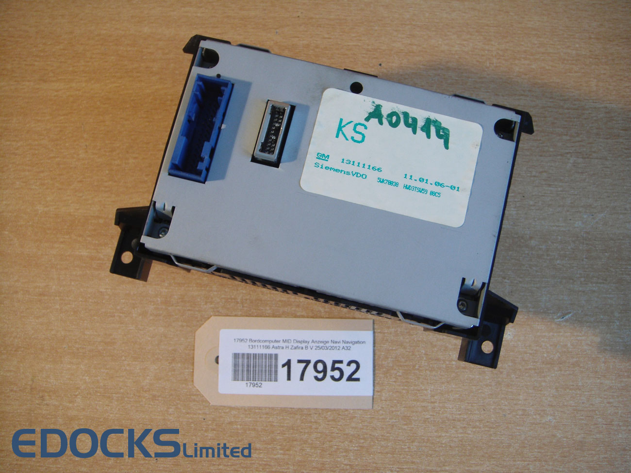 Bordcomputer CID Info Display Anzeige Navi Navigation Astra H Zafira B Opel