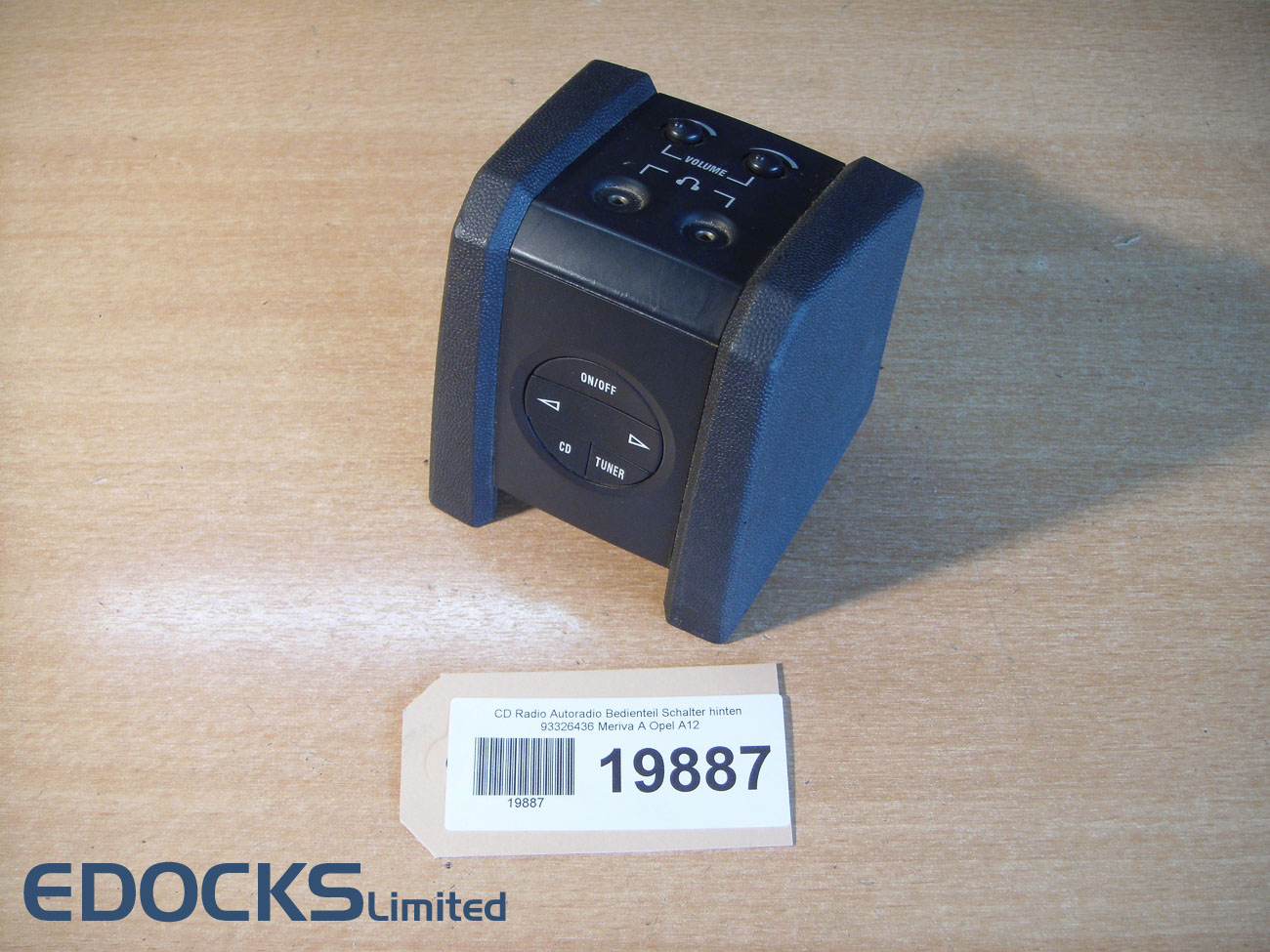 CD Radio Autoradio Bedienteil Schalter hinten 93326436 Meriva A Opel
