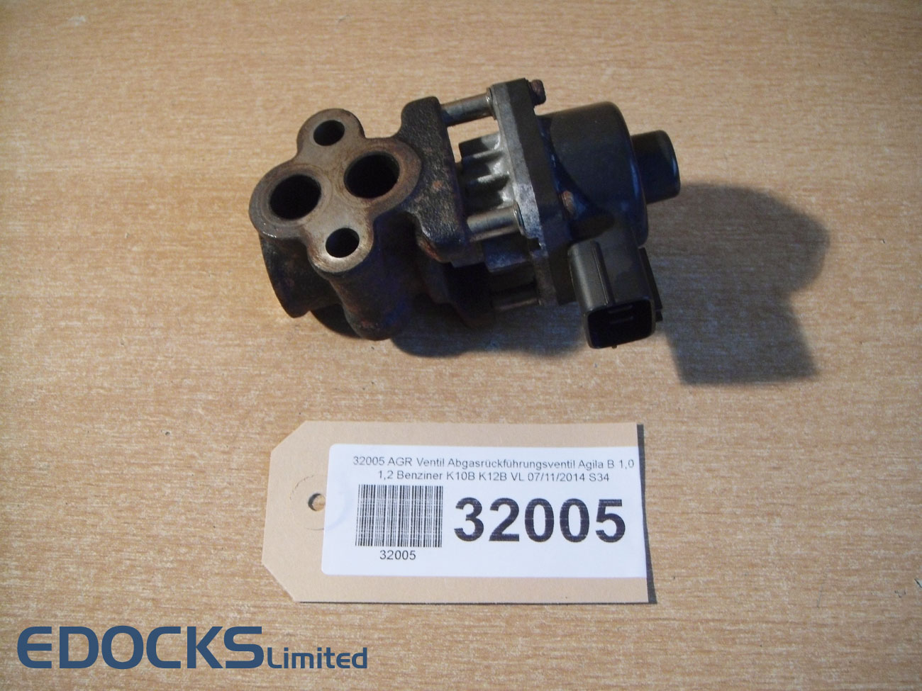 AGR Ventil Abgasrückführungsventil Agila B 1,0 1,2 Benziner K10B K12B Opel