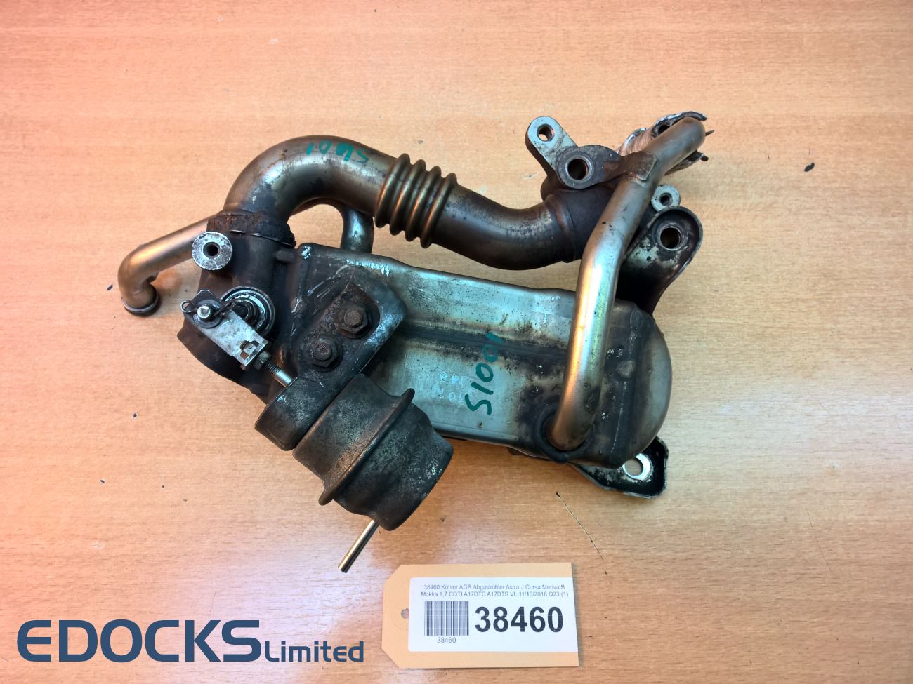 Kühler AGR Abgaskühler Astra J Corsa Meriva B Mokka 1,7 CDTI A17DTC ...