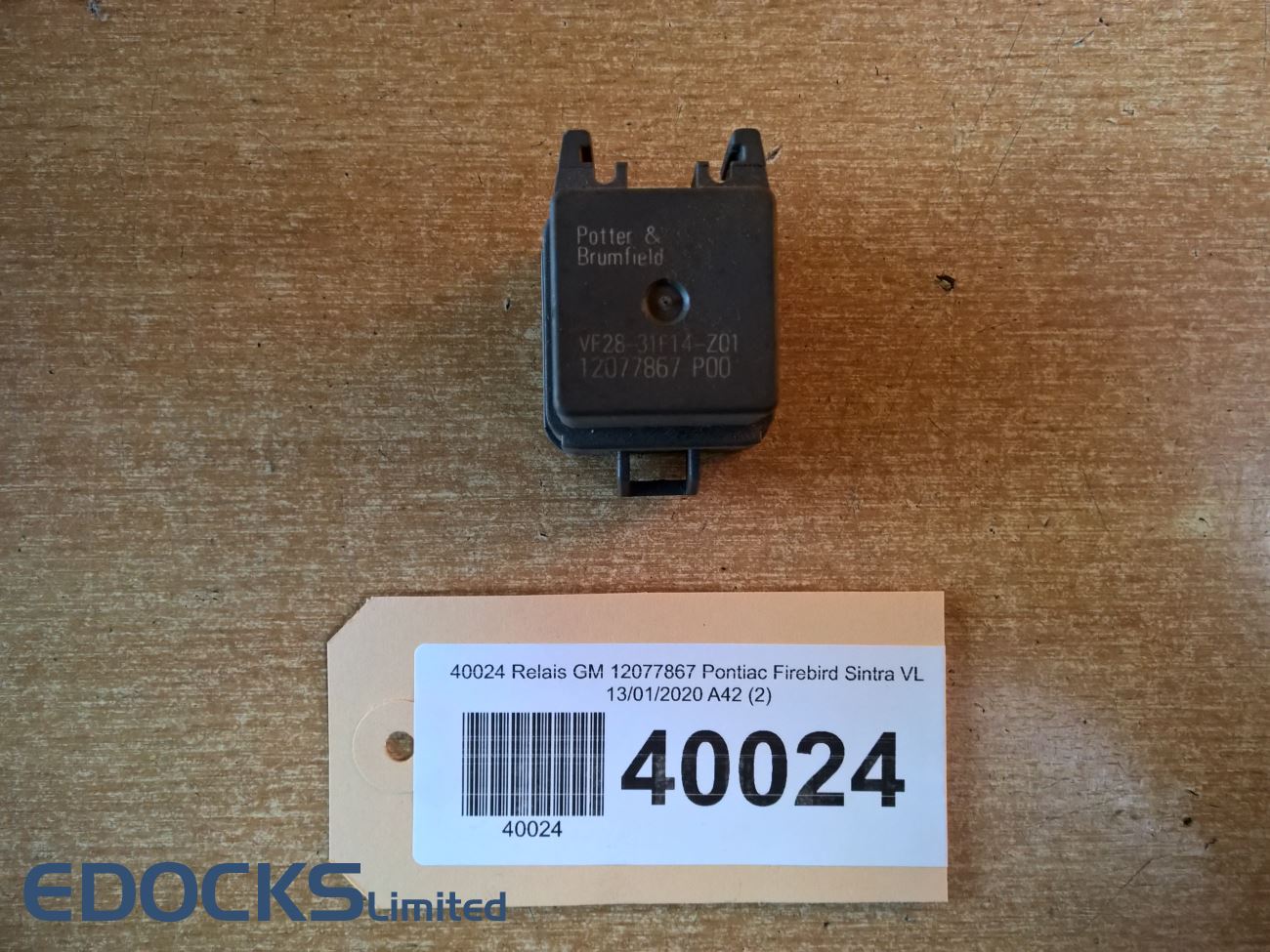 Relais GM 12077867 Pontiac Firebird Sintra Opel